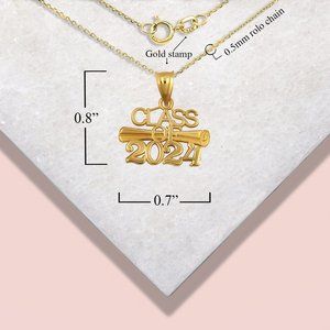 Element Shine | Jewelry | 4k Solid Gold Class Of 224 Graduation Diploma ...